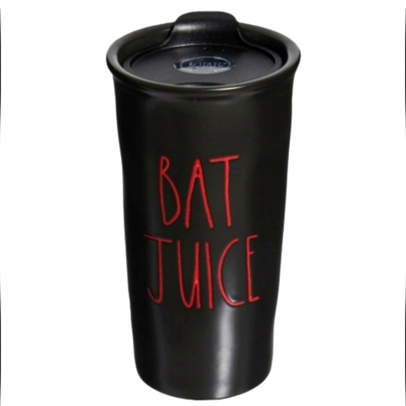 Rae Dunn | Kitchen | Rae Dunn Black And Red Bat Juice Travel Mug | Poshmark